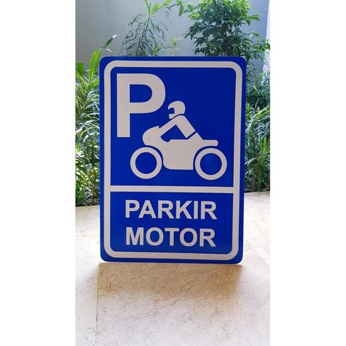 Jual Rambu Parkir Motor Plat Aluminium 35 cm x 50 cm - Kota Bandung ...