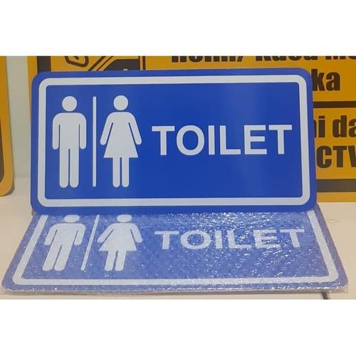 Jual Plang Papan Rambu Toilet Sign Aluminium 40x20cm - Kota Bandung ...