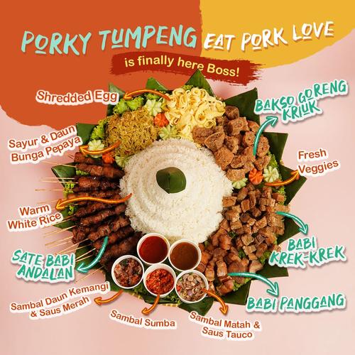 Jual Small Porky Tumpeng (Tumpeng Babi) - Jakarta Selatan - Eat Pork Love | Tokopedia