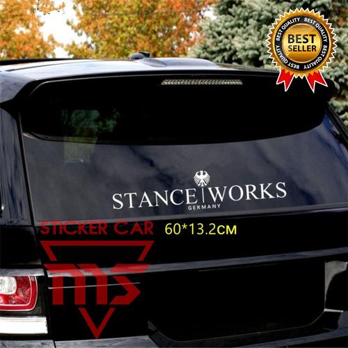 Jual STIKER JDM KANJI STANCE WORKS GERMANY CAR DECAL PREMIUM - Orange ...