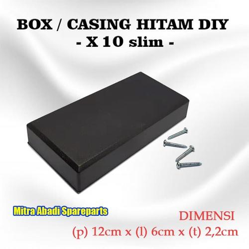 Jual Kotak / Box Casing Plastik ABS Adaptor DIY X10 Slim 120x60x22 mm ...
