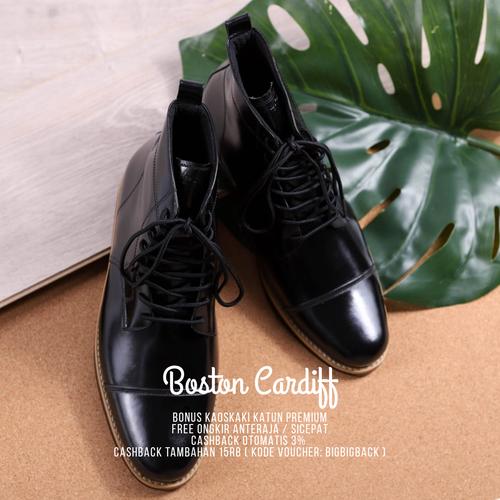 Jual sepatu Boot Kulit kualitas premium Pullup ( Boston - Cardiff ...