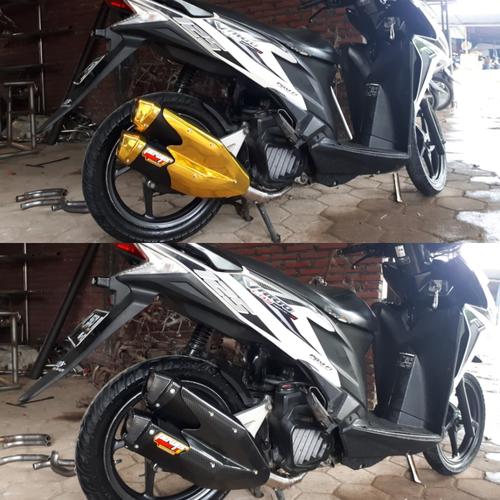 Jual Knalpot racing Doubell muffler for Honda Vario 125-150 - Kab ...