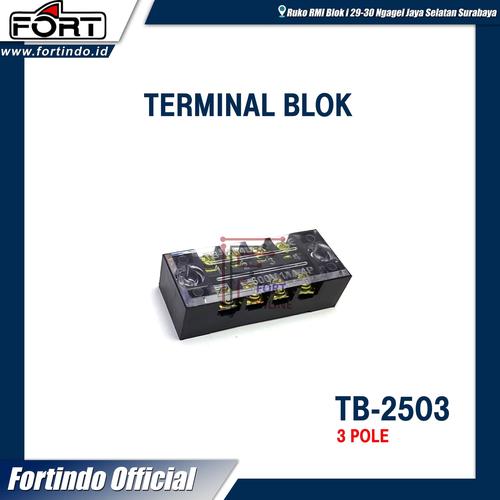 Jual Terminal Blok TB-2503 25 Ampere 3POLE BLOCK FORT - Kota Surabaya ...