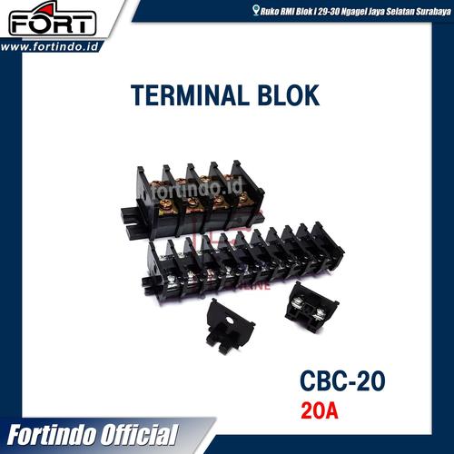 Jual Terminal Blok CBC-20 Model Kasuga Hitam Rail 2 Fungsi FORT - Kota ...