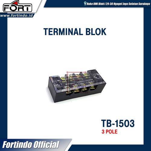 Jual Terminal Blok TB-1503 15 Ampere 3POLE BLOCK FORT - Kota Surabaya ...