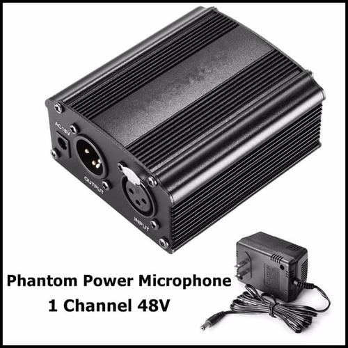Jual Phantom Power Microphone 1 Channel 48V Supply for Condenser ...