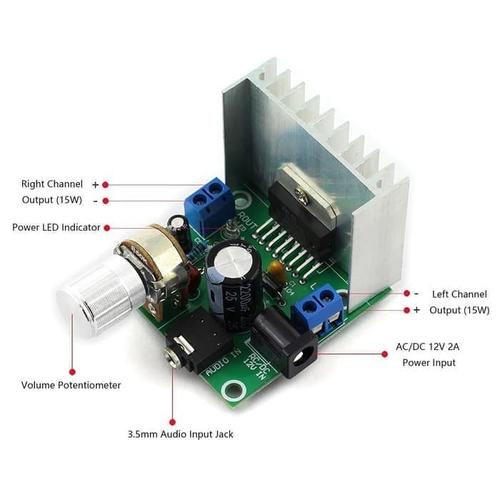 Jual TDA7297 Amplifier Module TDA 7297 with potensio - Kab. Karawang ...
