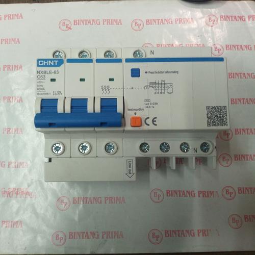 Jual RCCB / ELCB / RCBO 4P 16A-32A Tipe NXBLE-32 3P+N 6 Ka Merk CHINT - 32A-30mA - Jakarta Pusat ...