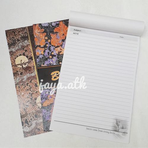 Jual Block Note - Report Pad Batik A5 - Kota Bandung - jaya.atk | Tokopedia