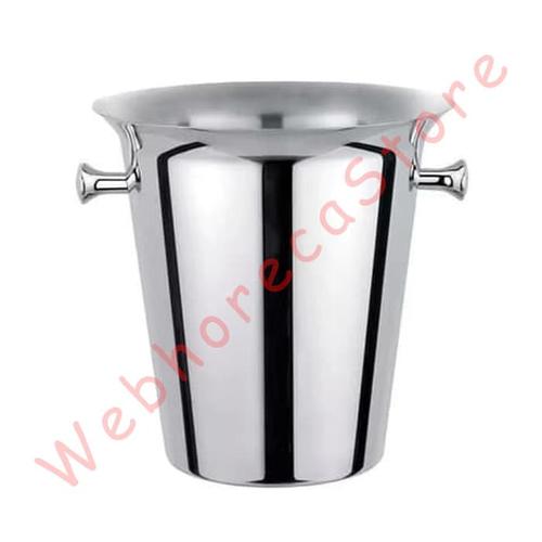 Jual Wine Bucket Stainless 22x23cm/ Ember Botol Anggur - Silver handle ...