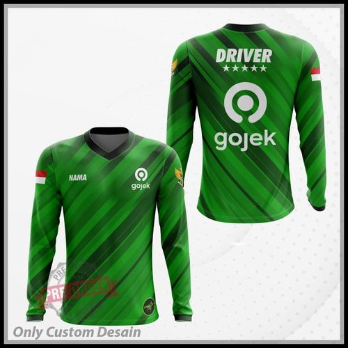 Jual Tshirt Baju Kaos GOJEK Custom Fullprint Tangan Panjang Desain ...