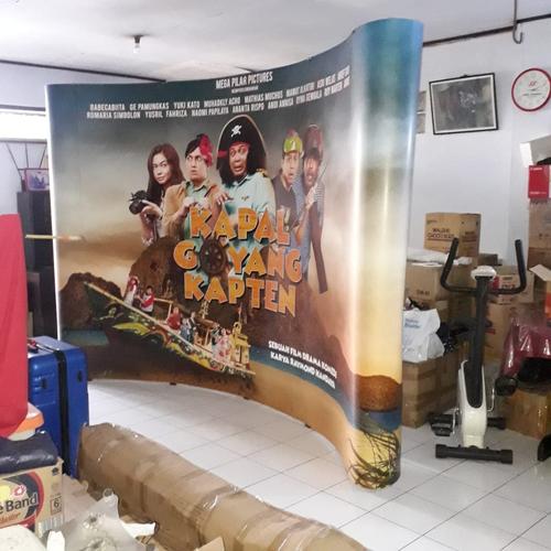 Jual Backwall, Backdrop Pameran, Backdrop portable Curve 3x4 Non PRINT ...
