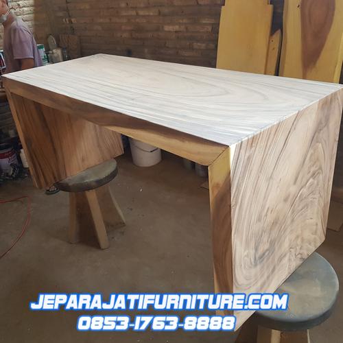Jual meja trembesi kayu solid model minimalis , meja kerja minimalis ...