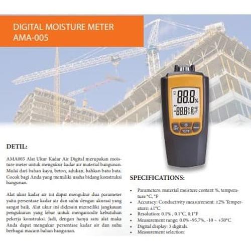 Jual Alat Ukur Kadar Air Material Bangunan Moisture Meter AMA005 - Kab. Banyumas - Java Multi ...