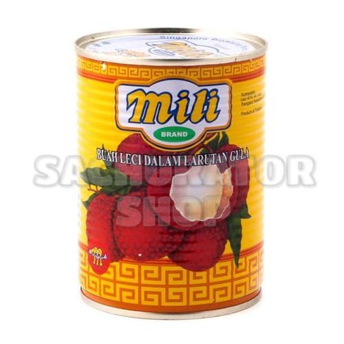 Jual Buah Leci Lecy dalam Sirup Mili Brand Canned Lychees in Syrup ...