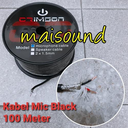Jual KABEL MIC CRIMSON HITAM 100 METER CABLE MICROPHONE CRIMSON ...