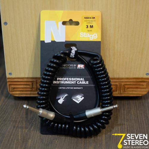 Jual Stagg NGCC3R 3 Meter Jack Spiral Instrument Cable - Jakarta Barat ...