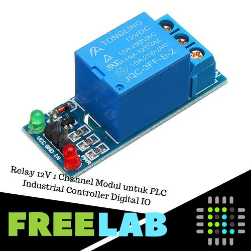 Jual Relay 12V 1 Channel Modul untuk PLC Industrial Controller Digital ...