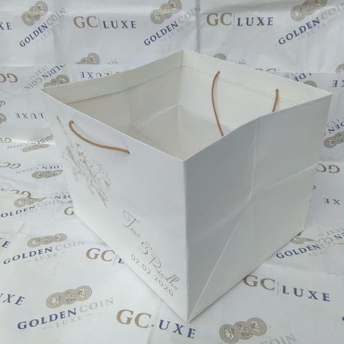 Jual paper bag kotak nasi plus Sablon tali kur kertas ivory size ...