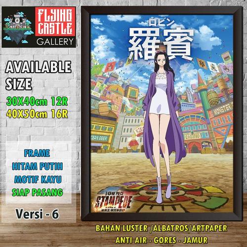 Jual Gambar Poster Film One Piece Stampede 2019 + Frame V6 Nico Robin ...