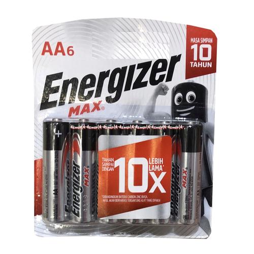 Jual Baterai Energizer AA Batrai Alkaline Isi 6 Cocok Buat Batu Jam ...