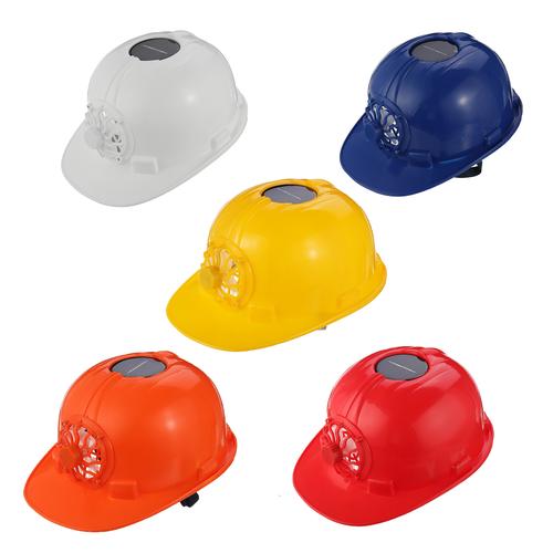 Jual Solar Power Safety Helmet Outdoor Work Hard Hat Panel - Kab ...