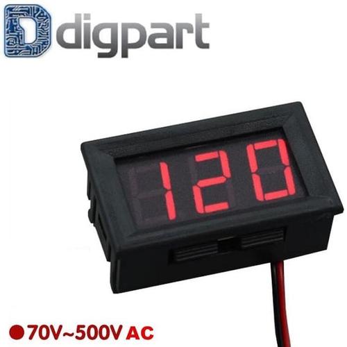 Jual Digital Voltmeter AC 50-400V 0.56 inchi Volt Meter Voltage PLN ...