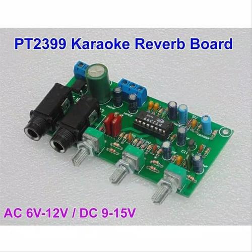 Jual PT2399 preamp mic reverb echo amplifier mic karaoke kit 12V - Kota ...