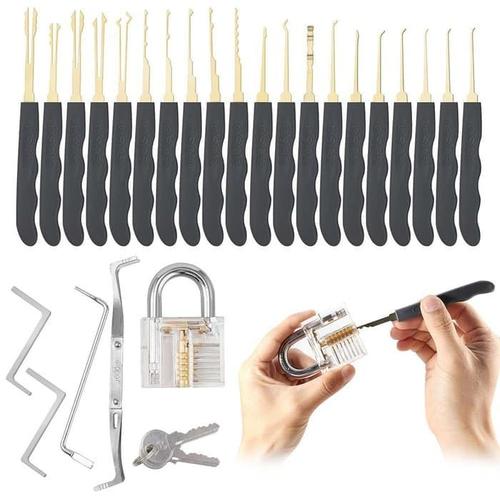 Jual Lock Picking PadLock Latihan Pick Trainer (Gembok+10 pcs lockpick ...