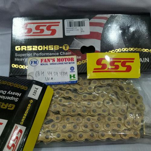 Jual RANTAI HSBT SSS 520 130 BISA UNTUK MOTOR NINJA250 CBR TIGER DLL ...