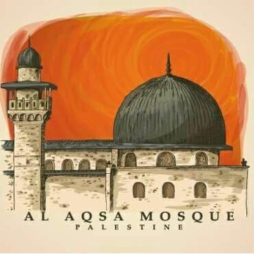 Jual kain panel kanvas linen al aqsa mosque - Jakarta Timur - Kamonesan ...