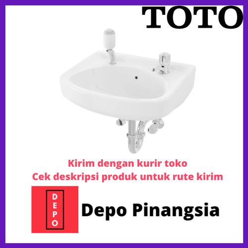 Jual Wastafel TOTO LW230J komplit set kran dingin T205MB - Jakarta ...