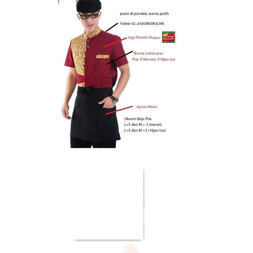 Jual Seragam Rumah Makan - Kota Bandung - konpeksibandung_NEW | Tokopedia