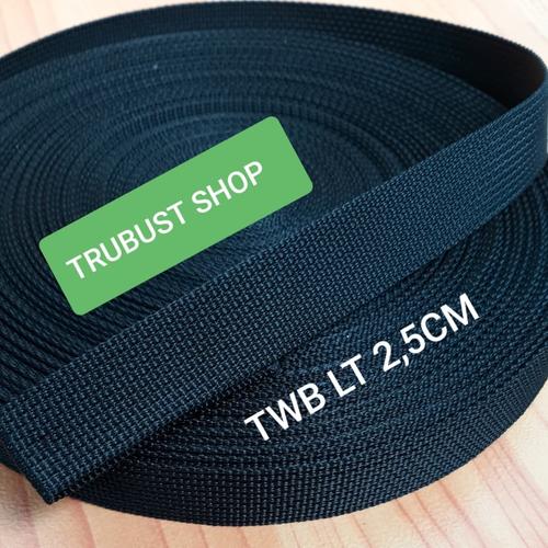Jual tali webbing tas lt lebar 2.5cm webing warna hitam - Kab. Bandung ...