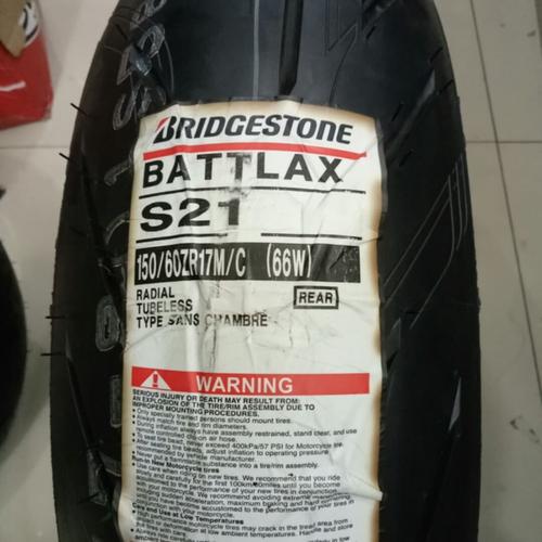 Jual BAN LUAR BATTLAX S-21 UKURAN 150/60 RING 17 BRIDGESTONE - Jakarta ...