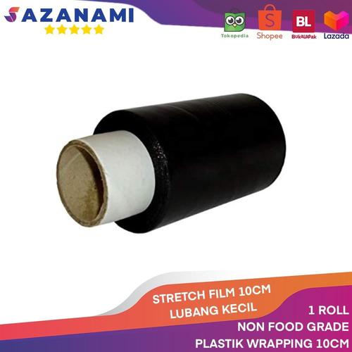 Jual HITAM PLASTIK WRAPPING 10CM X 250M STRETCH FILM PLASTIC WRAP 10CM ...