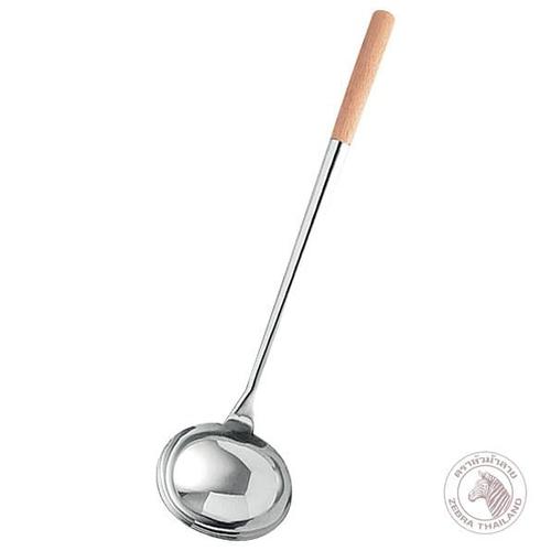 Jual Zebra Chinese Ladle 4" Wooden Handle (105310) / Sendok Sop ...