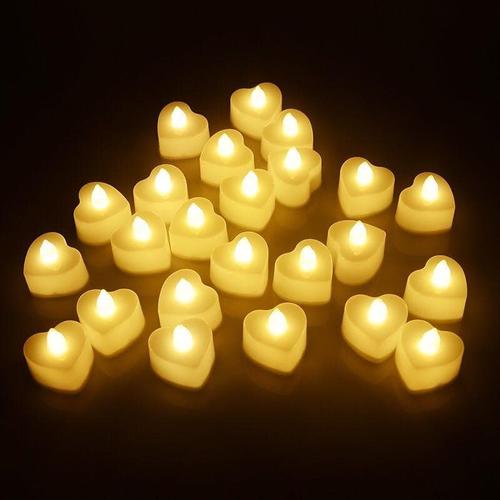 Jual [Ecer] Lilin LED Hati / Heart Shape LED Candle - Bulat - Jakarta ...