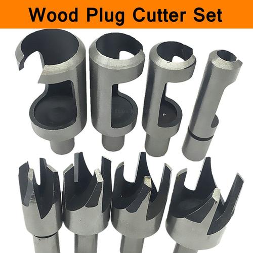Jual 8pcset Wood Plug Cutter Cutting Bits Set Tenon Dowel Maker 58 ...
