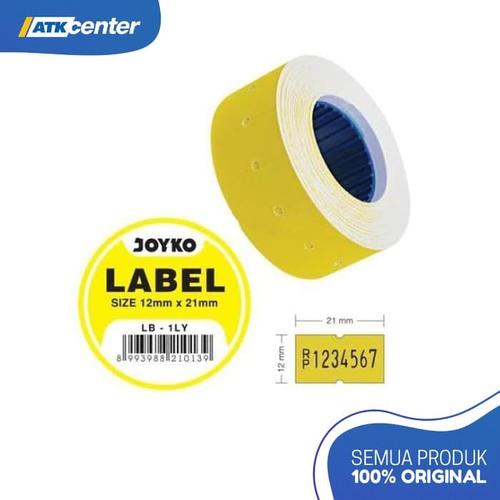 Jual Label Harga / Roll Label Joyko LB-1LY (1 Baris Warna Kuning ...