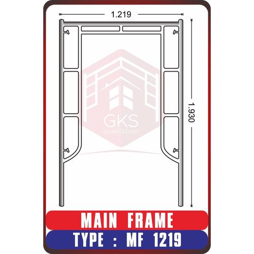 Jual Main Frame Scaffolding Paint 1219 (Tinggi 190 Cm) - Jakarta Barat - Golden Kanezka Scafindo ...
