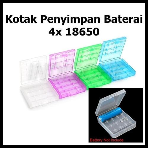 Jual Case 4 Slot 18650 Battery box tempat kotak baterai batre - Kota ...
