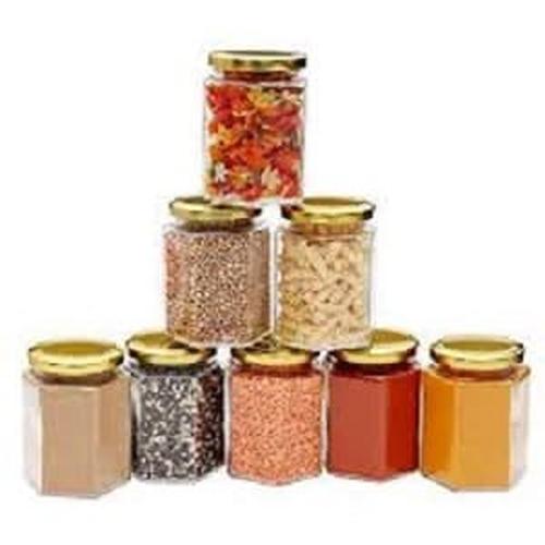 Jual Botol Jar Toples Selai Kaca : 320ml Segienam (Hexagon), Tutup Seng ...
