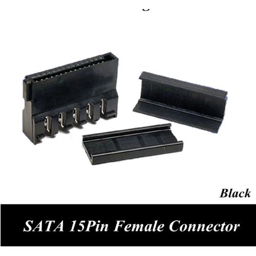 Jual Konektor Female SATA Power 15p HDD Connector Black / Hitam - Kab ...