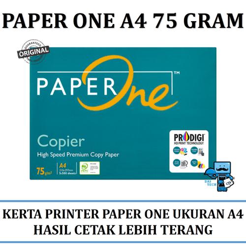 Jual Paper One 75 Gram HVS A4 Paper 500 Lembar - High Quality - Jakarta ...