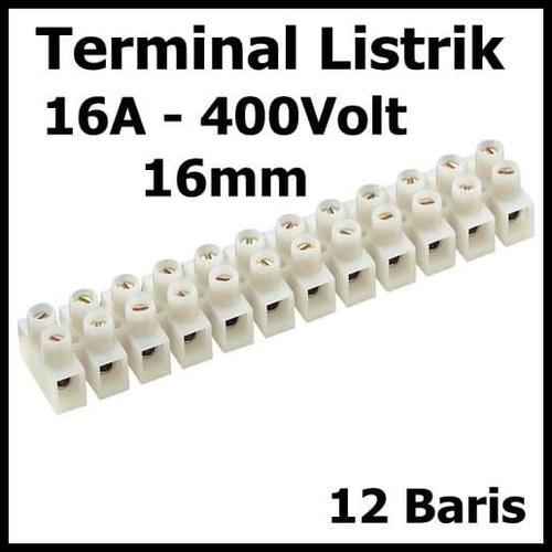 Jual Terminal Listrik Krustin Block 16mm 16A 400V - Putih - Kota Medan ...