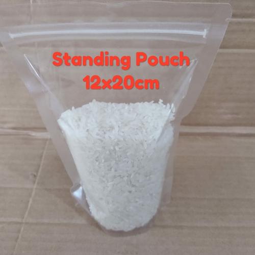 Jual isi 100pcs Standing Pouch Transparan 12x20cm Plastik Klip Bening ...