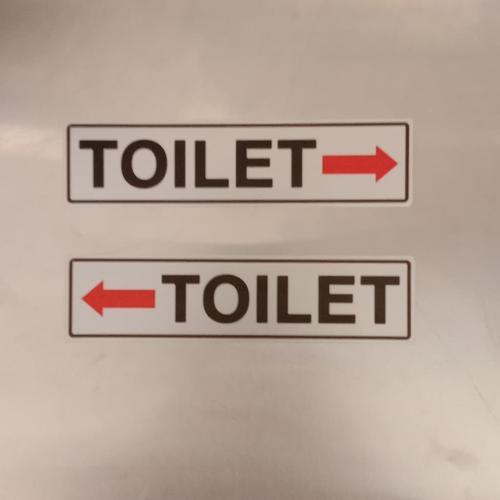 Jual SIGN LABEL K3 RAMBU SAFETY TOILET HARGA PER SATUAN UK 4X18CM ...