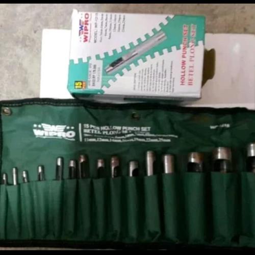 Jual Alat Pembolong Gasket Kulit Plong Set - WIPRO Hollow Punch Set 12 ...